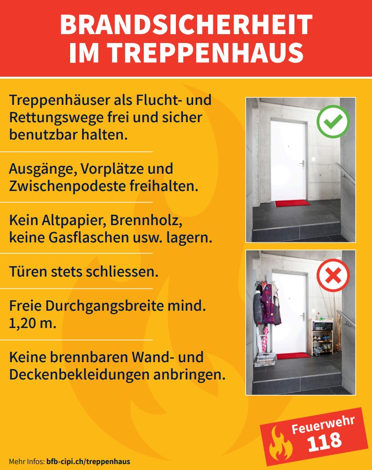 Merkblatt Brandschutz Treppenhaus